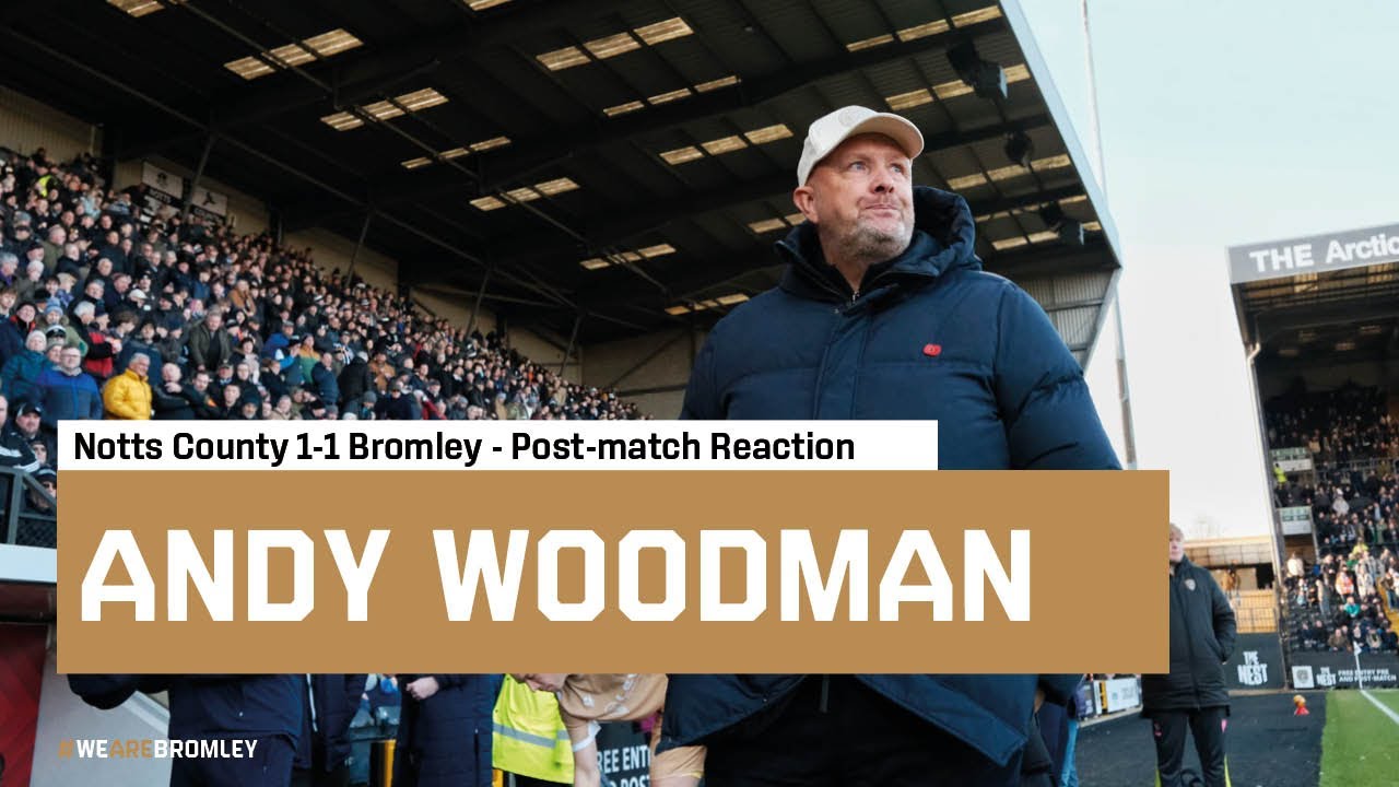 Andy Woodman after draw at Notts County - YouTube