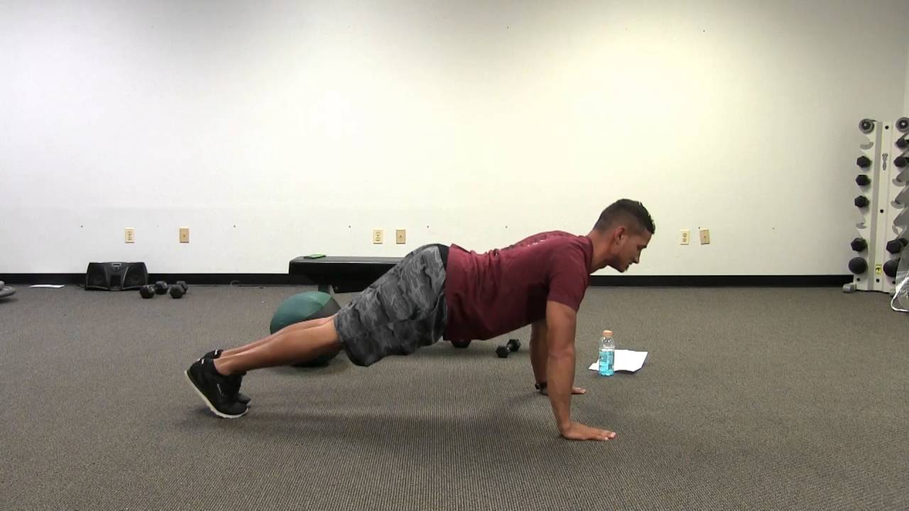 Pelvic tilts for proper push-ups. - YouTube