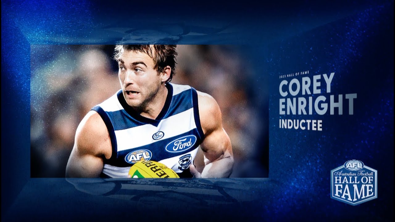 Corey Enright inducted into Australian Football Hall of Fame - YouTube