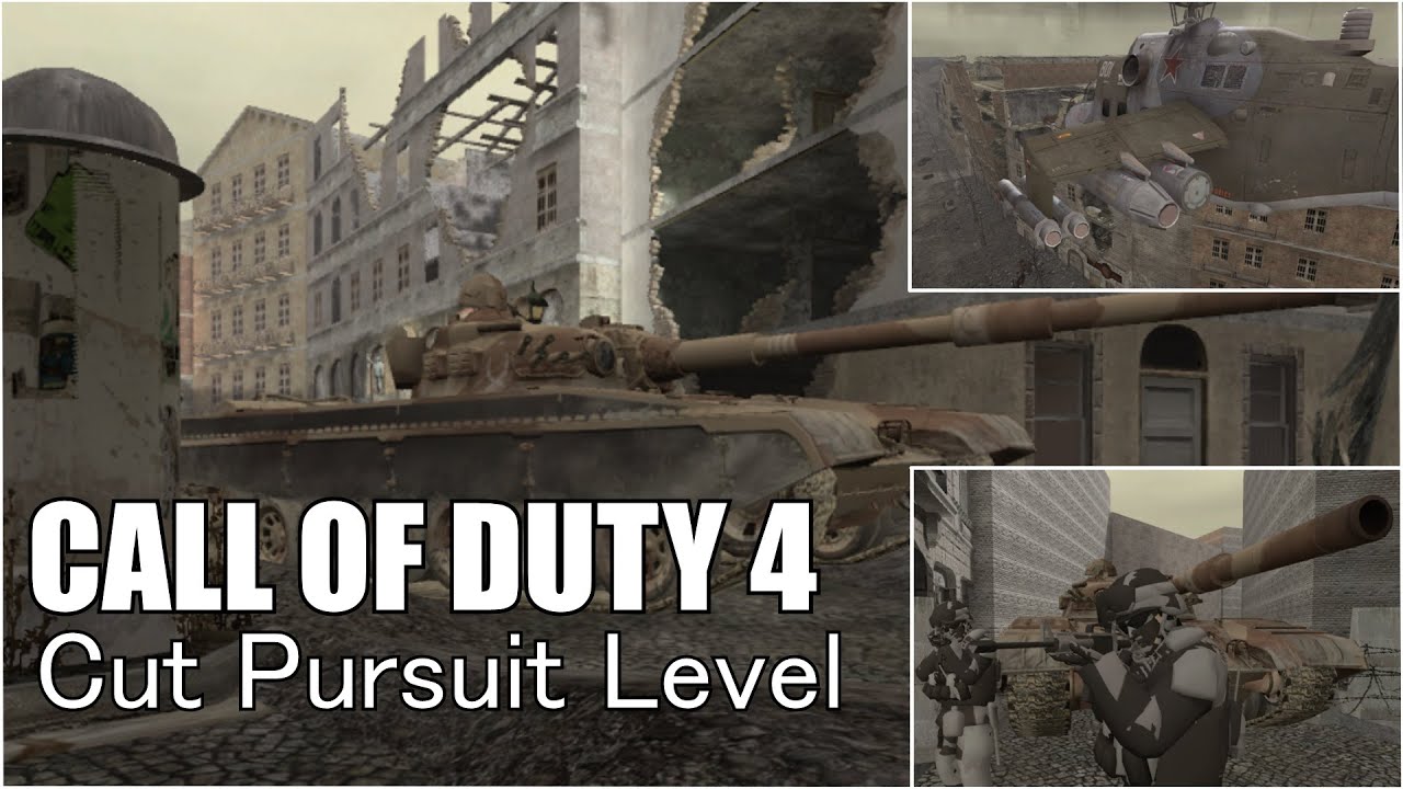 Cut Pursuit Level - CoD4 Modern Warfare Pre-Alpha 253 - YouTube