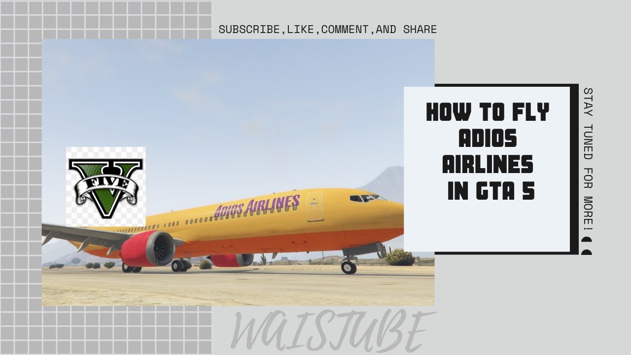 HOW TO FLY Adios Airlines IN GTA - YouTube