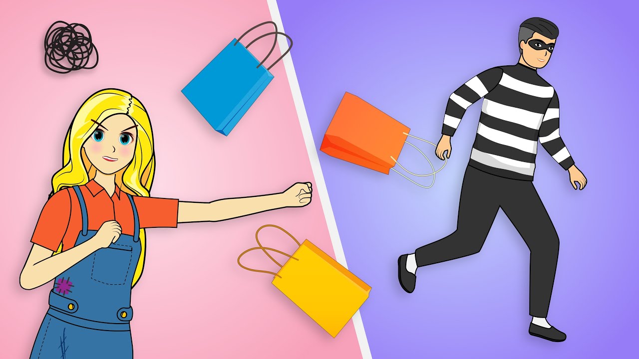 Paper Dolls Dress Up - Rapunzel Mechanic Dress and Robber - Barbie ...