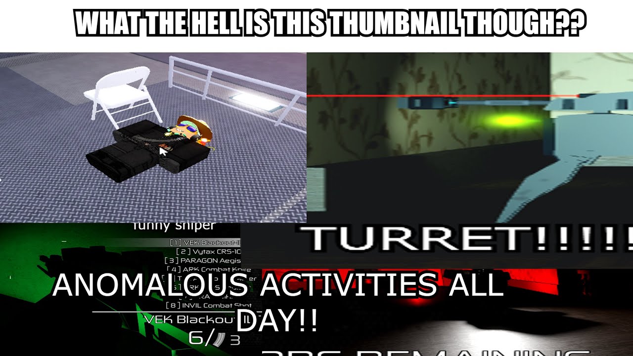 i use the sniper in anomalous activities but failed miserably - Roblox ...
