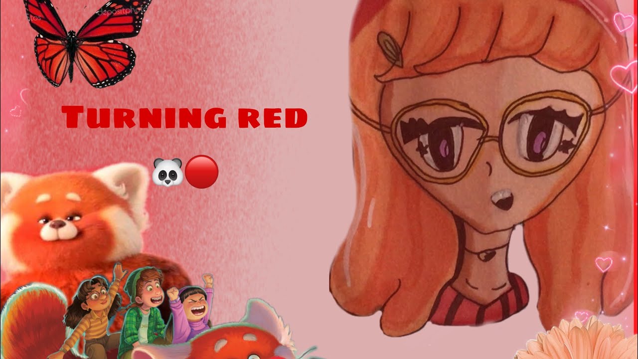 Turning red drawing! ️ - YouTube