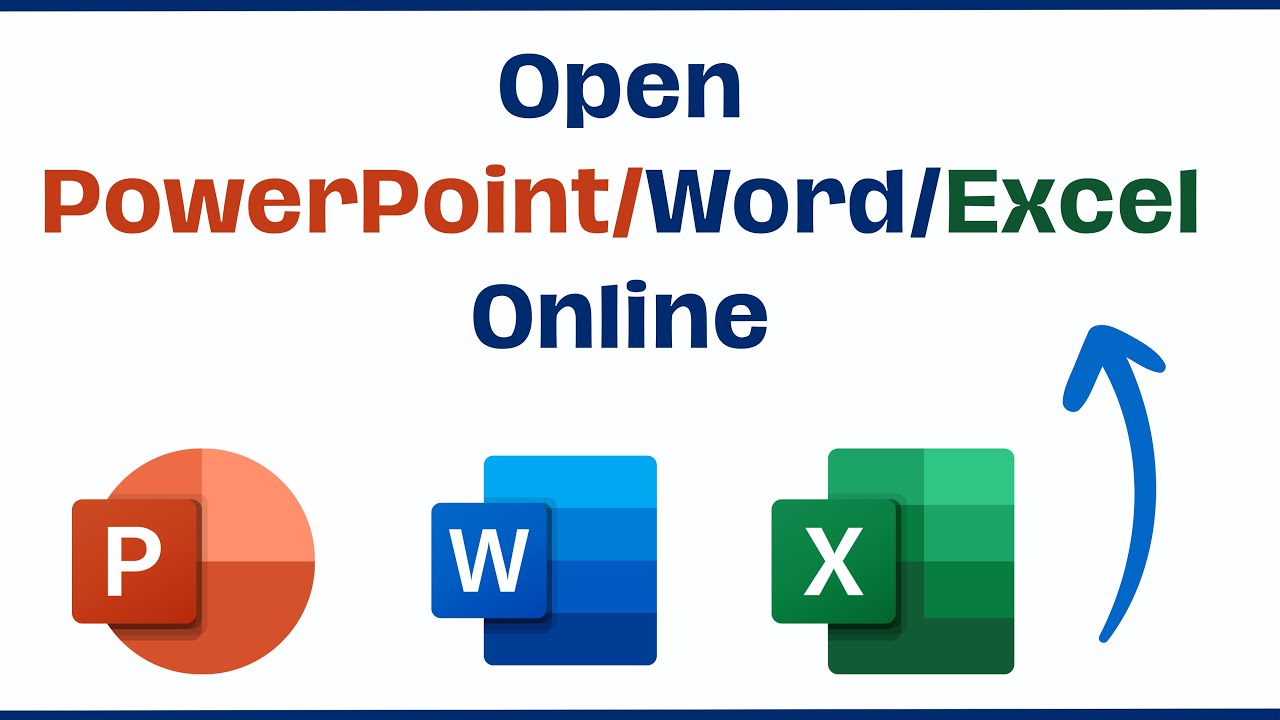 How to Open PowerPoint/Word/excel Online | Use Microsoft Word ...