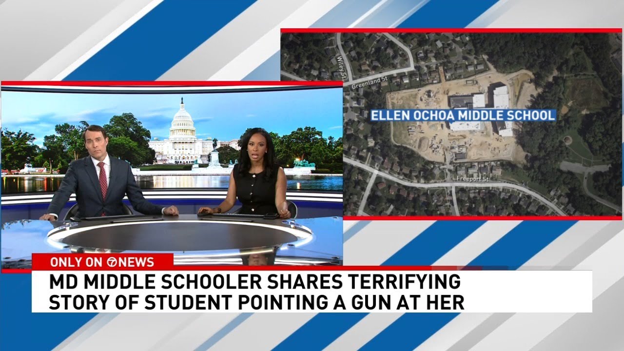 Girl threatened with gun at Maryland middle school - YouTube