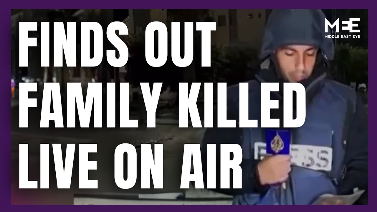 Al Jazeera journalist Anas Al-Sharif finds out relatives were killed ...