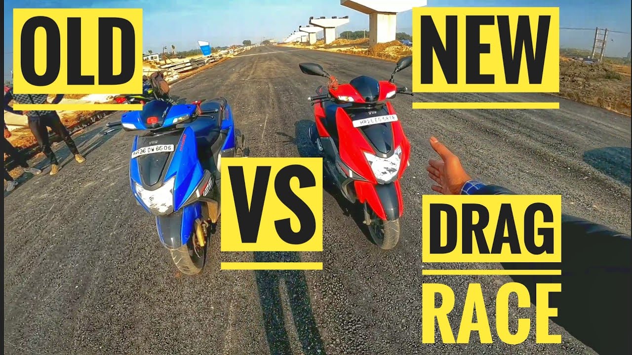 Part 1 .TVS NTROQ 2018 || VS || Ntroq 2019 model || Drag race - YouTube