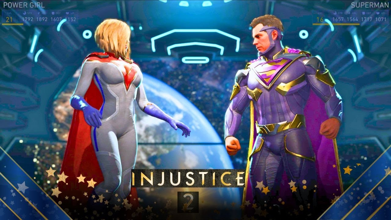 Injustice 2 - Power Girl Vs. Superman - YouTube