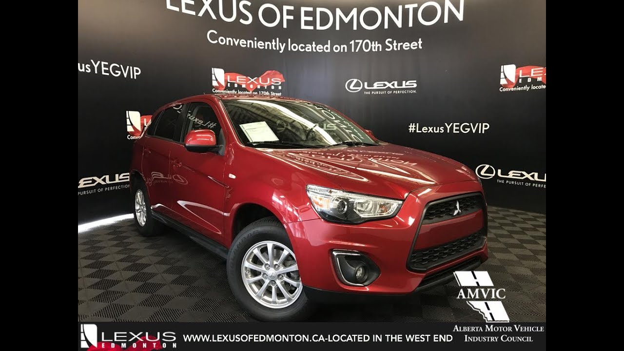 Used Red 2015 Mitsubishi RVR SE Walkaround Review Ponoka Alberta - YouTube