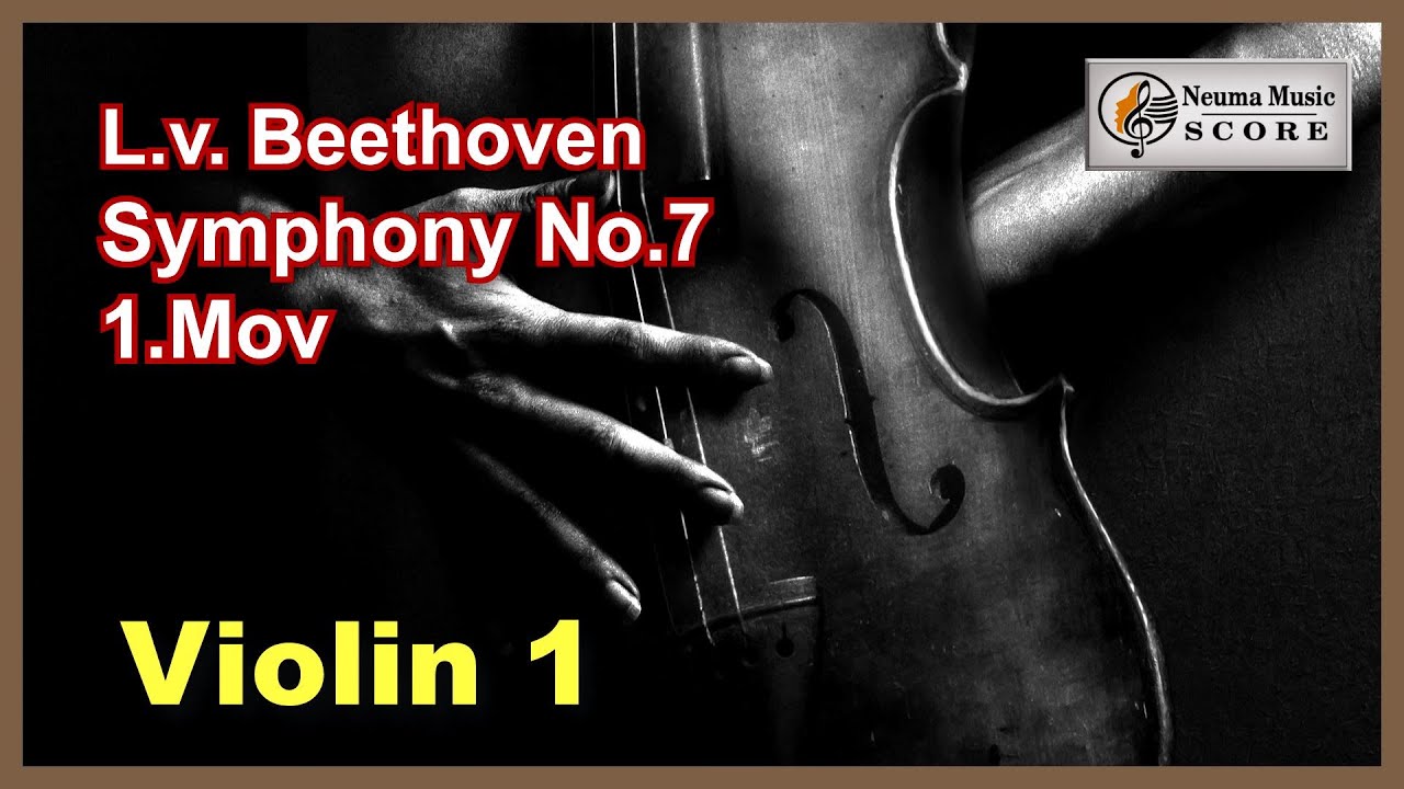 Beethoven Symphony No.7 - 1.Mov / 1st Violin Part Score - YouTube