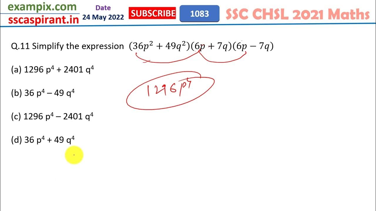 Simplify The Expression 36p 2 49q 2 6p 7q 6p 7q YouTube simplify-the-expression-36p-2-49q-2-6p-7q-6p-7q-youtube