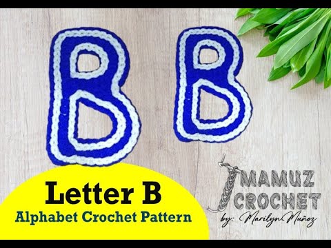 letter B pattern crochet / How to make alphabet letter crochet ...