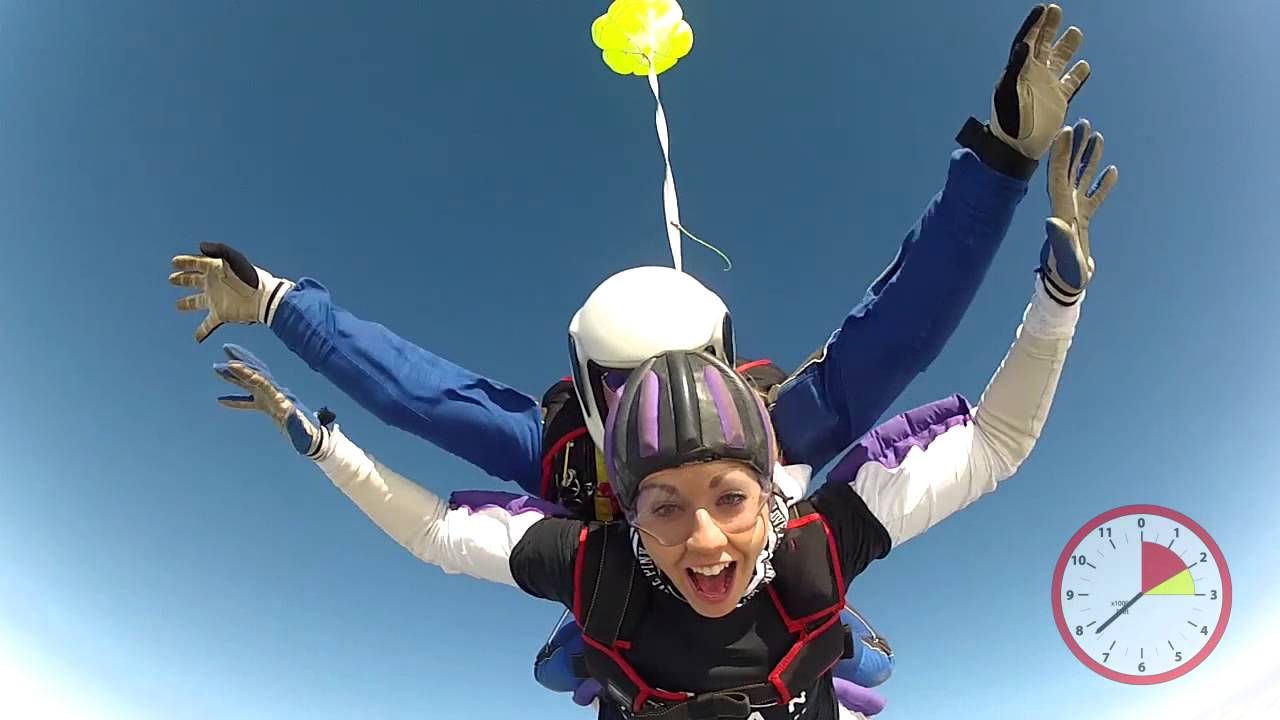 April Comerford Tandem Skydive - YouTube