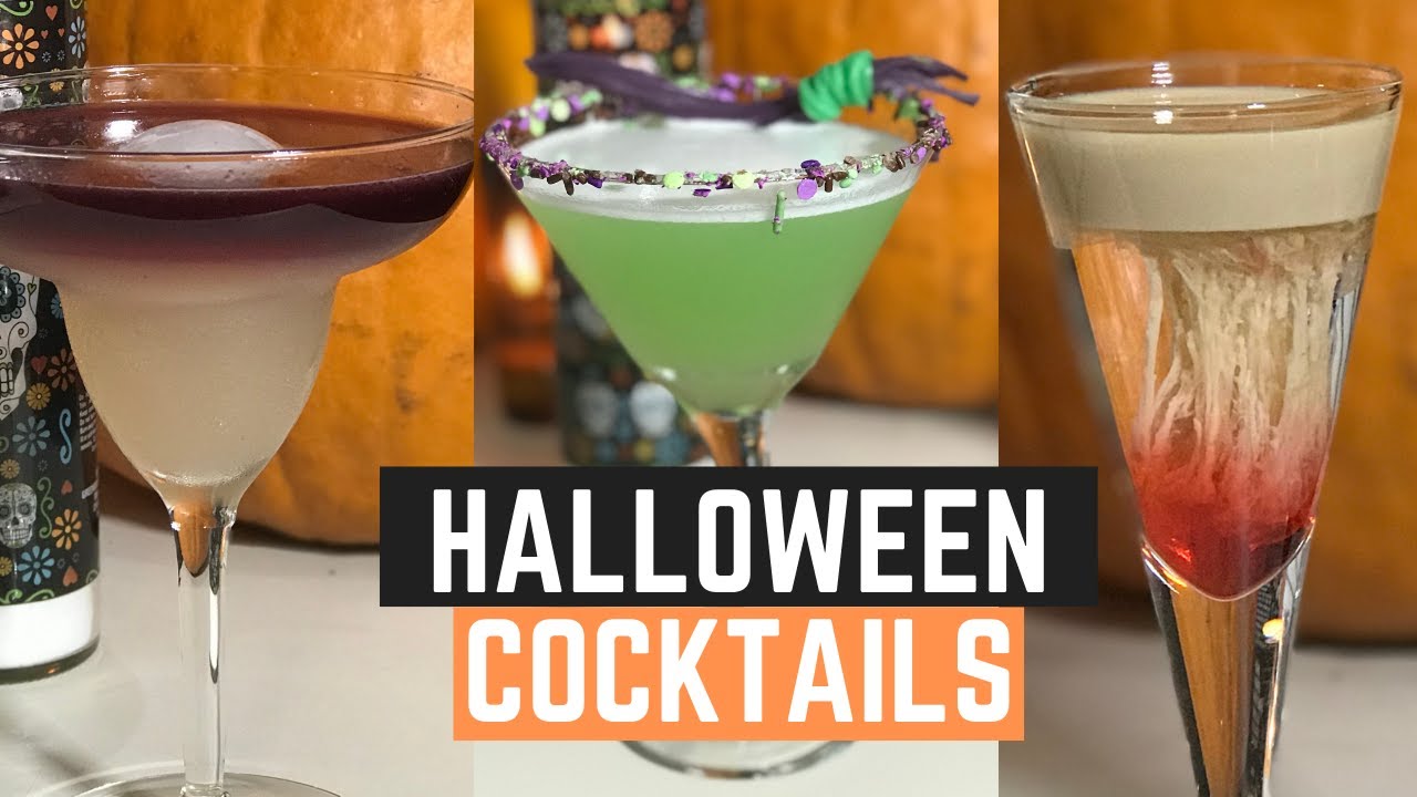 HALLOWEEN COCKTAILS (Part 2) || More easy Halloween drink recipes ...