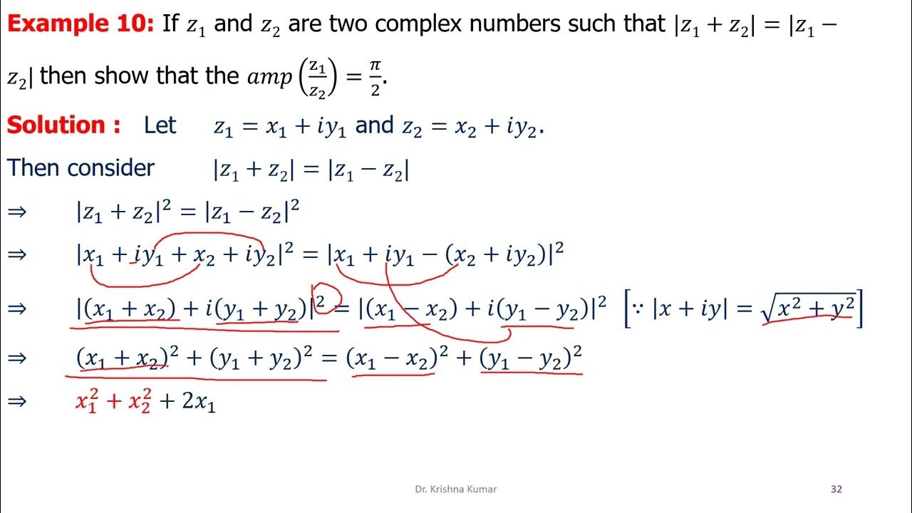 Unit-3-14-MFC-2-How to solve the problems of complex numbers based on Modulus & Argument-Example ...