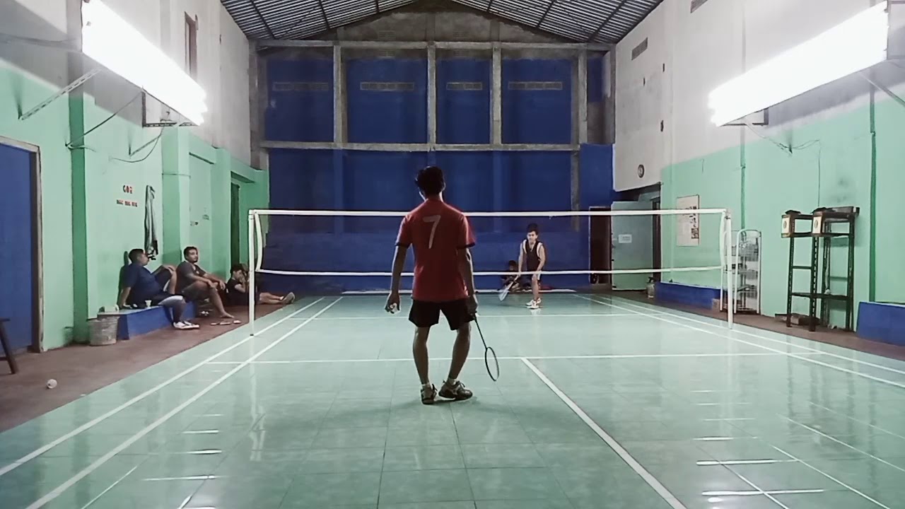 Badminton single, skor telak - YouTube