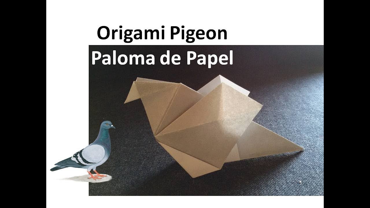 Origami Flapping Pigeon 🐦, DIY Bird Paper Crafts - Paloma de Papel que ...