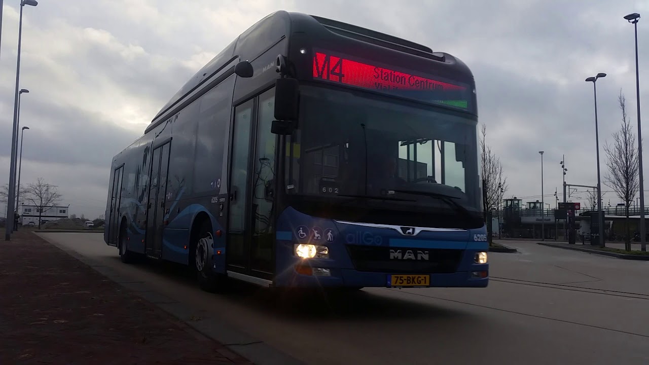 AllGo 6205 vertrekt als M4 van Almere Poort - YouTube