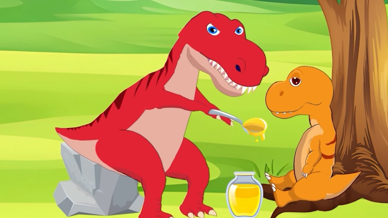 Little Dinosaur Trex is sick and Tyrannosaurus tries to cure him ...