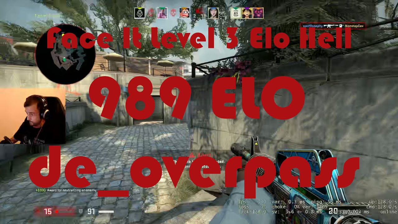 Face It Level 3 Elo Hell - Road to Level 4 - de_overpass - 989 ELO ...