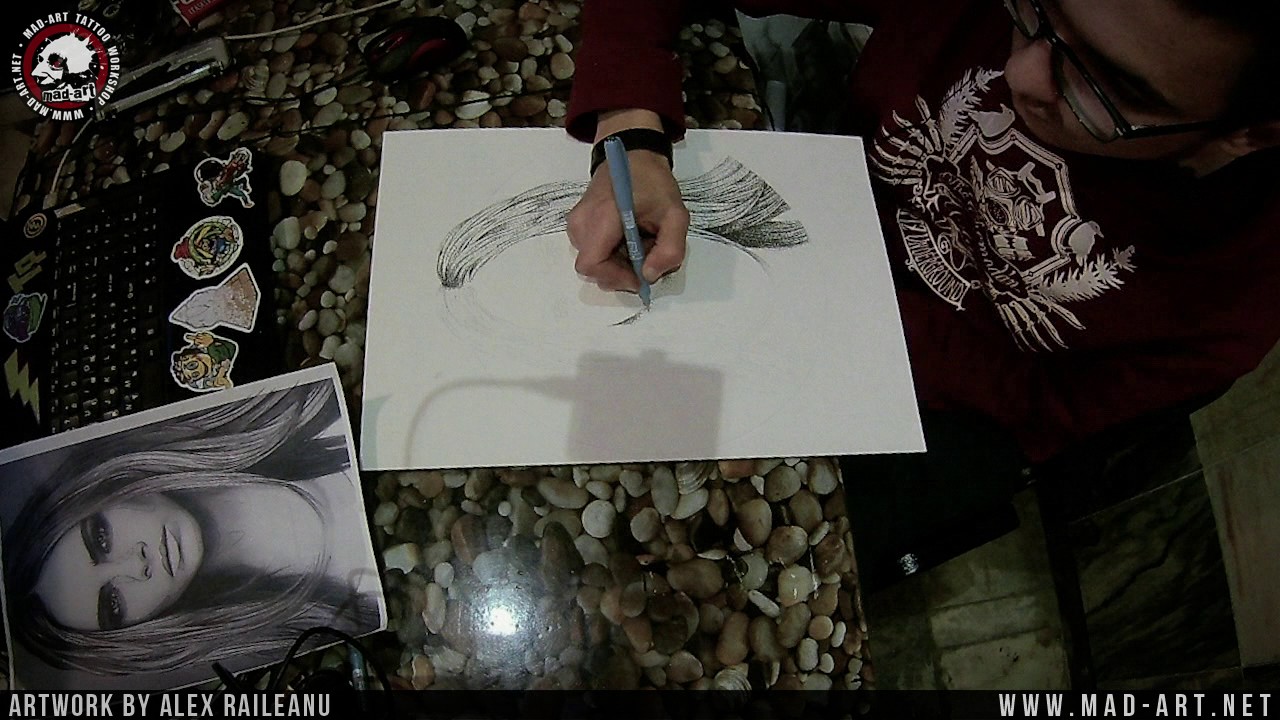 Artwork. Girlface. Artist - Alex Raileanu. Mad-art tattoo studio ...