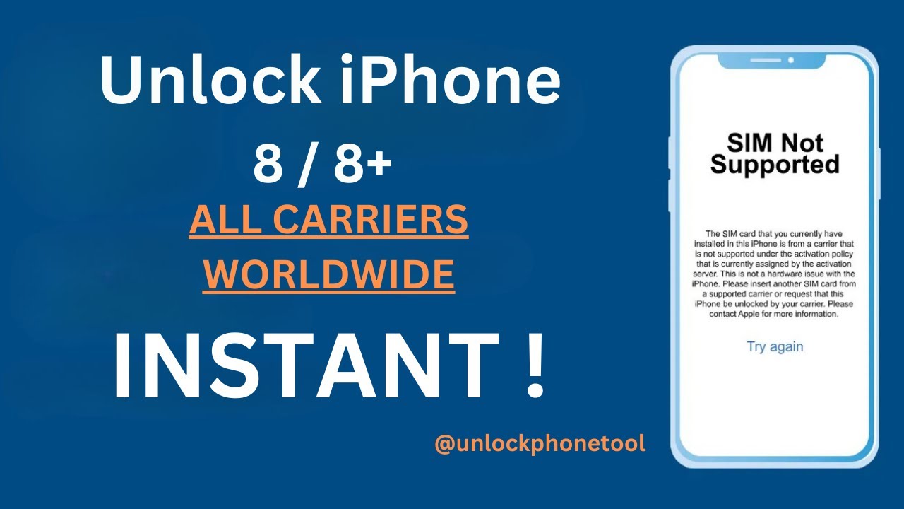 Unlock iPhone 8 / 8+ FREE by IMEI with Unlocky Tool (INSTANT) - YouTube