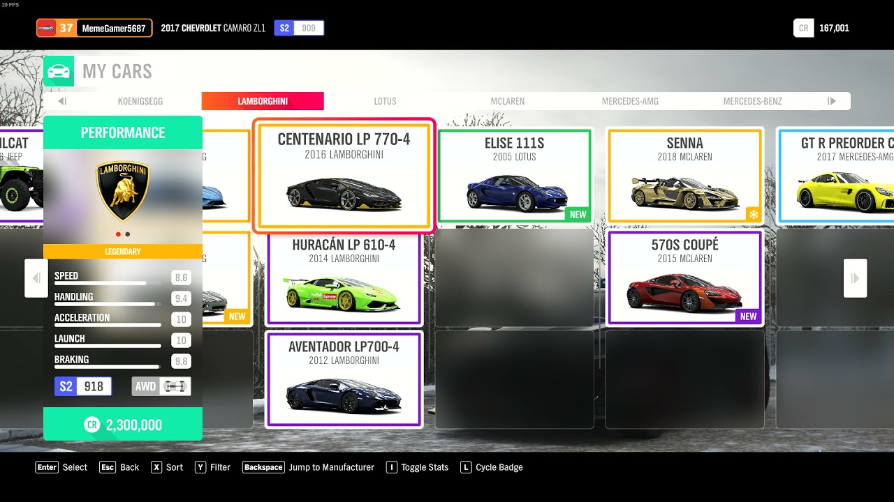 Forza Horizon 4 shorts part 2 my garage view - YouTube