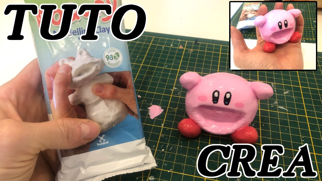 TUTO KIRBY DIY Argile autodurcissante pate a modeler Action CREATION ...