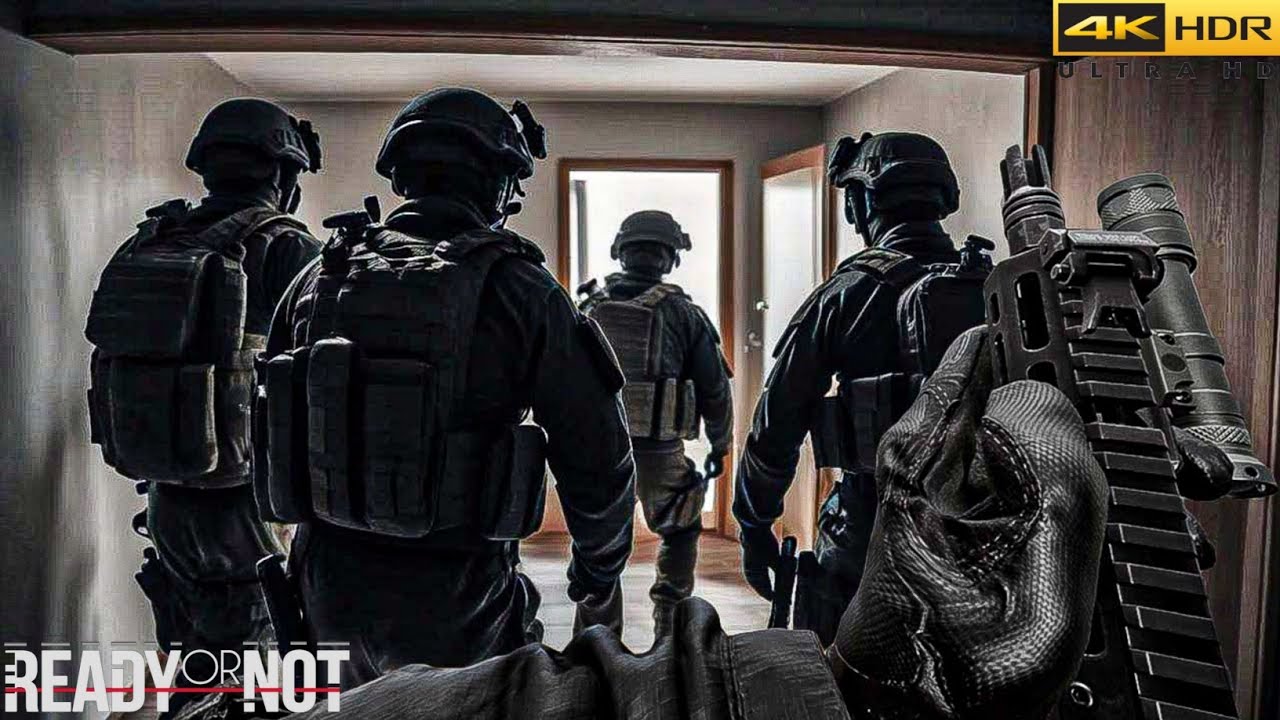 Swat raid in Home 'Home Invainson'|Ready or Not| [4k HDR]#gameplay # ...