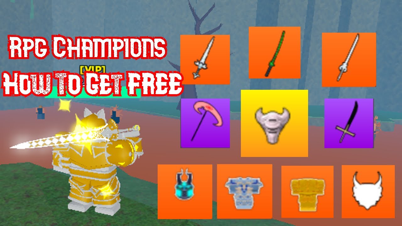 How to Get FREE WEAPONS RPG Champions!!! - YouTube