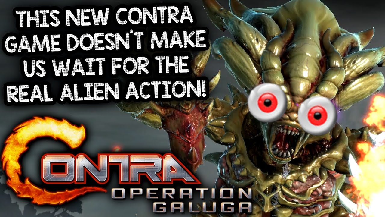 THIS NEW CONTRA GAME DOESN'T MAKE US WAIT FOR THE ALIEN STUFF! | Let's ...