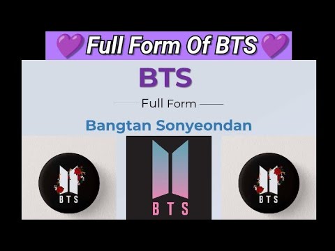 Full Form Of BTS 💜 | What is full form of BTS #viral #trending #bts # ...