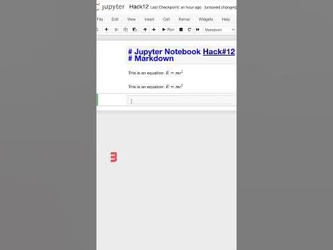 How to use Markdown in Jupyter notebook | hack12 - YouTube