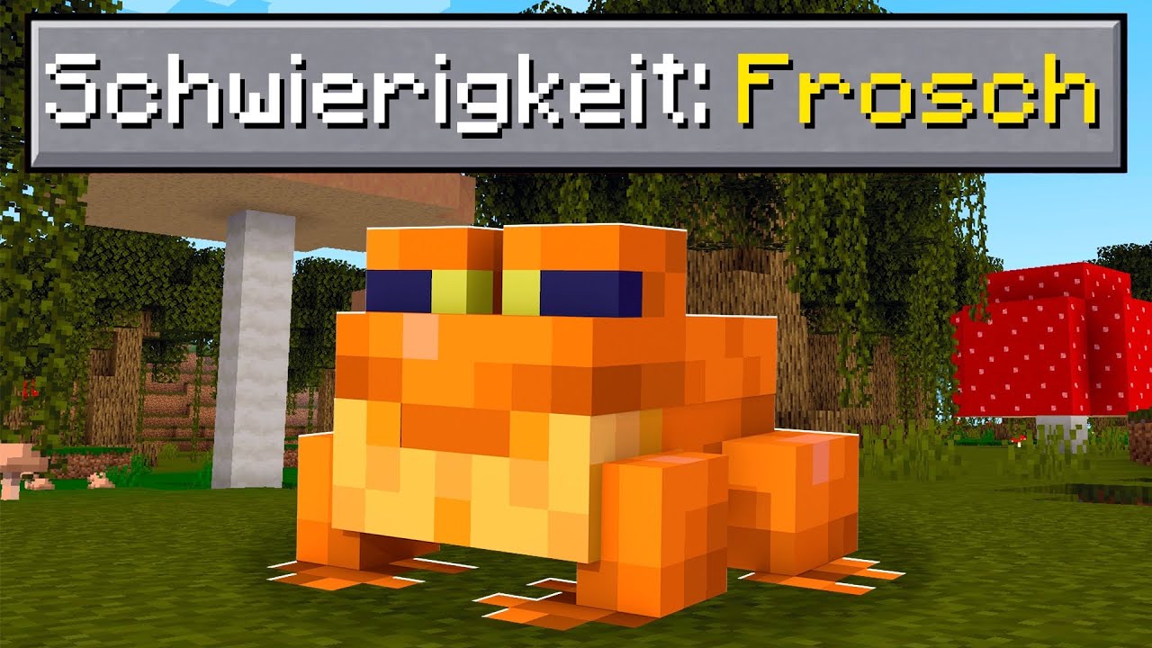 Minecraft als FROSCH durchspielen! - YouTube