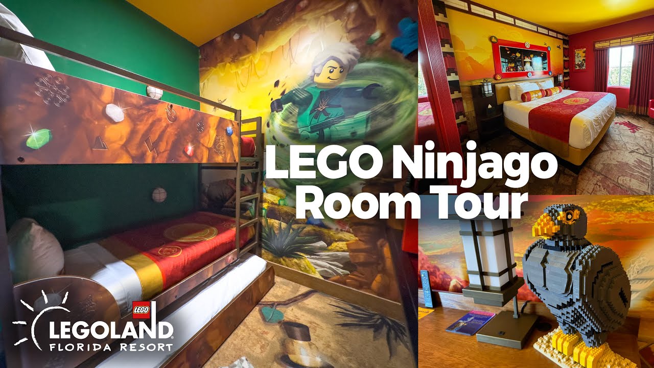 LEGO NINJAGO Themed Room at LEGOLAND Florida Hotel - YouTube