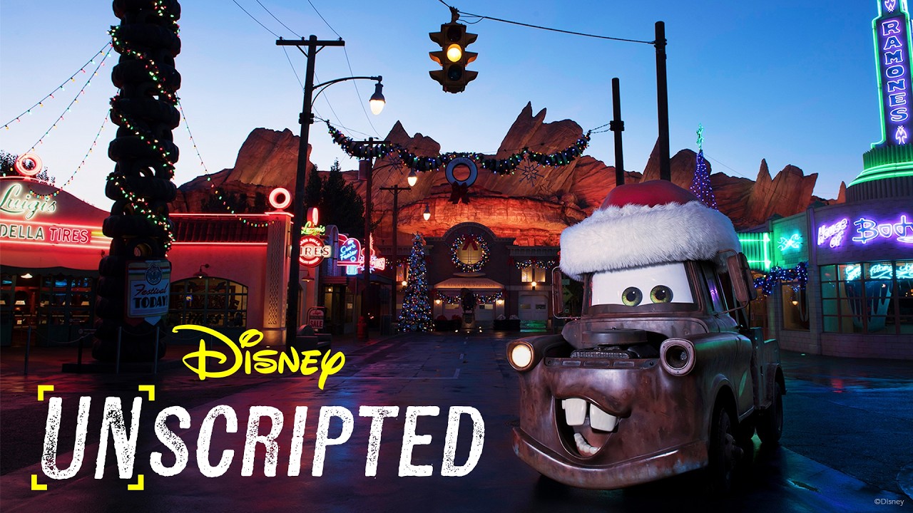 Transforming Cars Land From Halloween To Holidays Before Sunrise ...