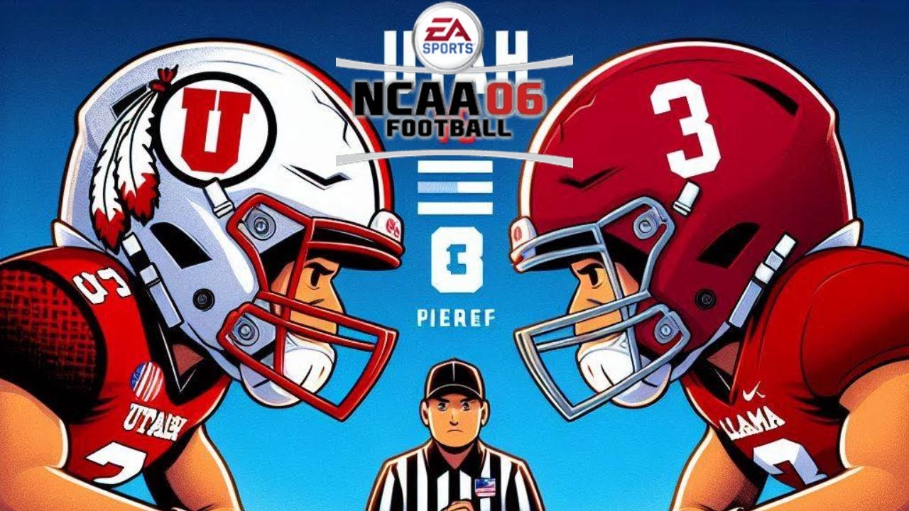 NCAA Football 06 | #3 Utah vs #1 Alabama | Season 2 Week 1 Top 5 ...