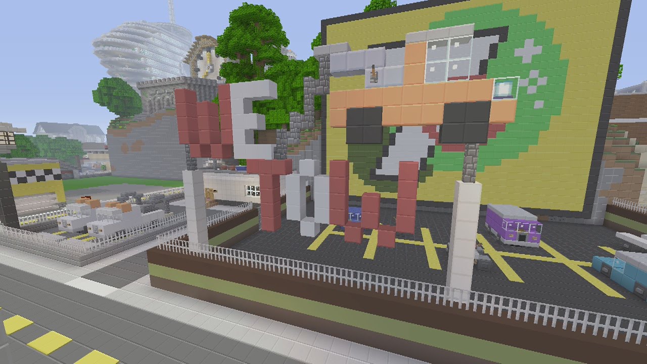 Minecraft xbox Epic Structures: Mr VVolf's Impound Lot - YouTube
