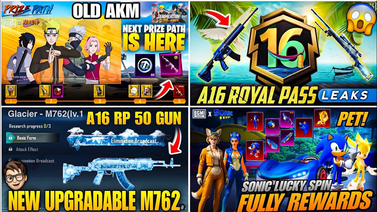 A16 Royal Pass Leaks😍| 4.1 New Noruto Prize Path Is Here💯| Pubg A16 ...