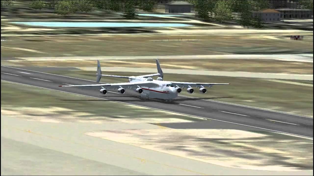 Antonov A-225 Takeoff at Seattle Airport FS9 (2004) - YouTube