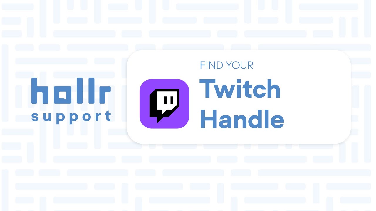 Find Your Twitch Handle | hollr support - YouTube