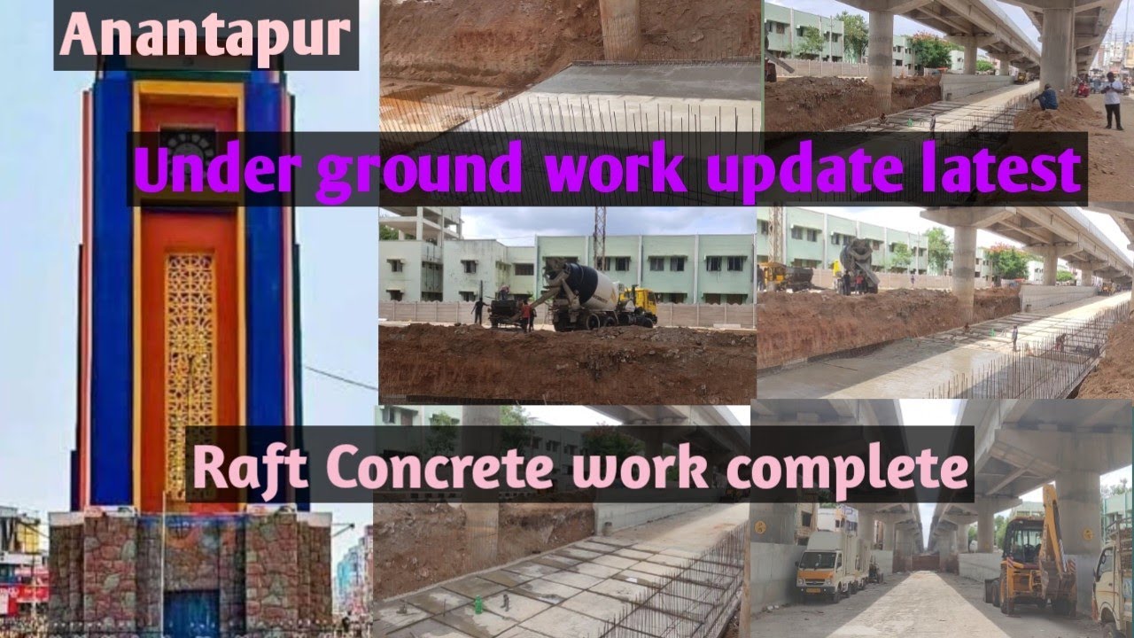 Under ground work update latest | Raft concrete work complete work ...