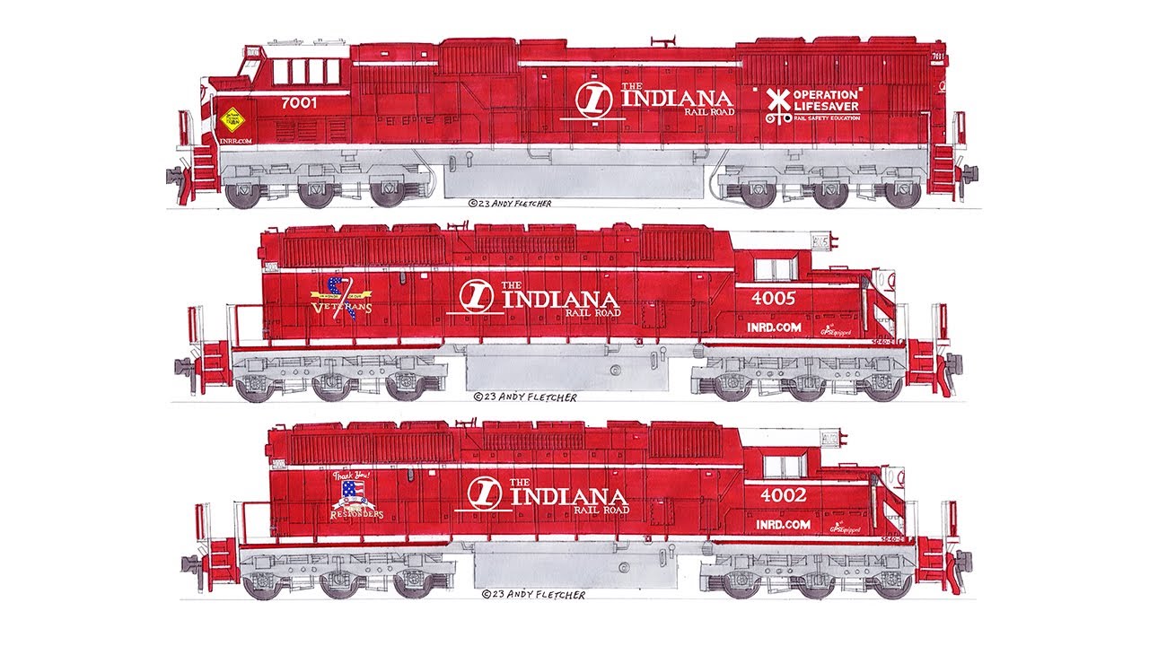"Indiana Rail Road Trains" Music Video By Andy Fletcher #Railroad # ...