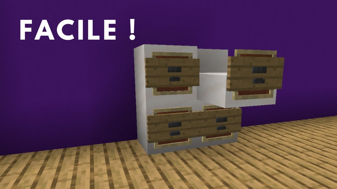 COMMENT FAIRE UN CASIER DE RANGEMENT ULTRA RÉALISTE DANS MINECRAFT ...