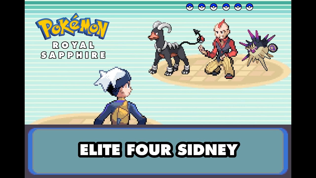 Pokemon Royal Sapphire - VS Elite Four Sidney - YouTube