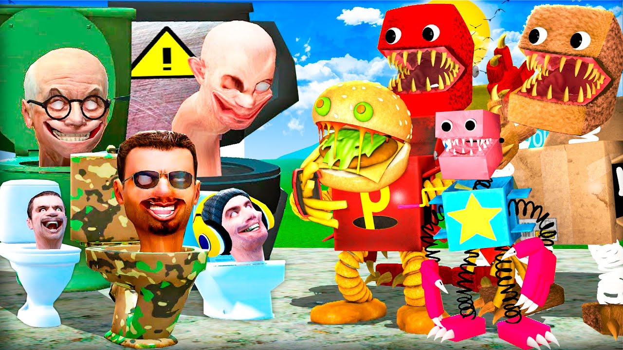 SKIBIDI TOILET FAMILY VS BOXY BOO FAMILY in GARRY'S MOD! MECHA ...