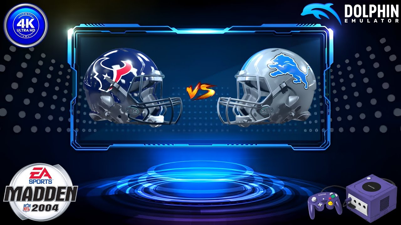 Madden NFL 2004: Texans vs Lions GameCube Gameplay 4K - YouTube