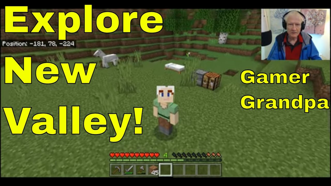 I Explore My New Minecraft Valley! Gamer Grandpa - YouTube