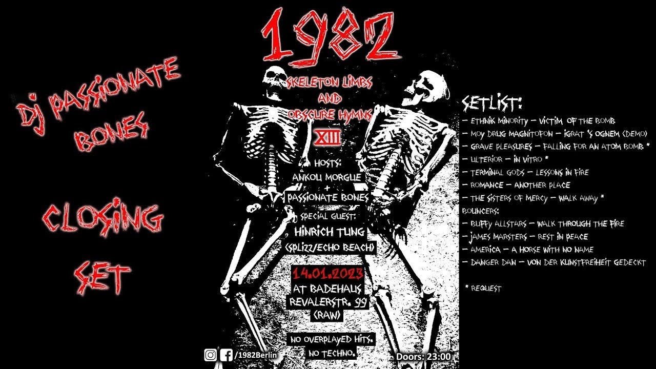 1982 - Skeleton Limbs and Obscure Hymns XIII - Closing Set (Post-Punk ...